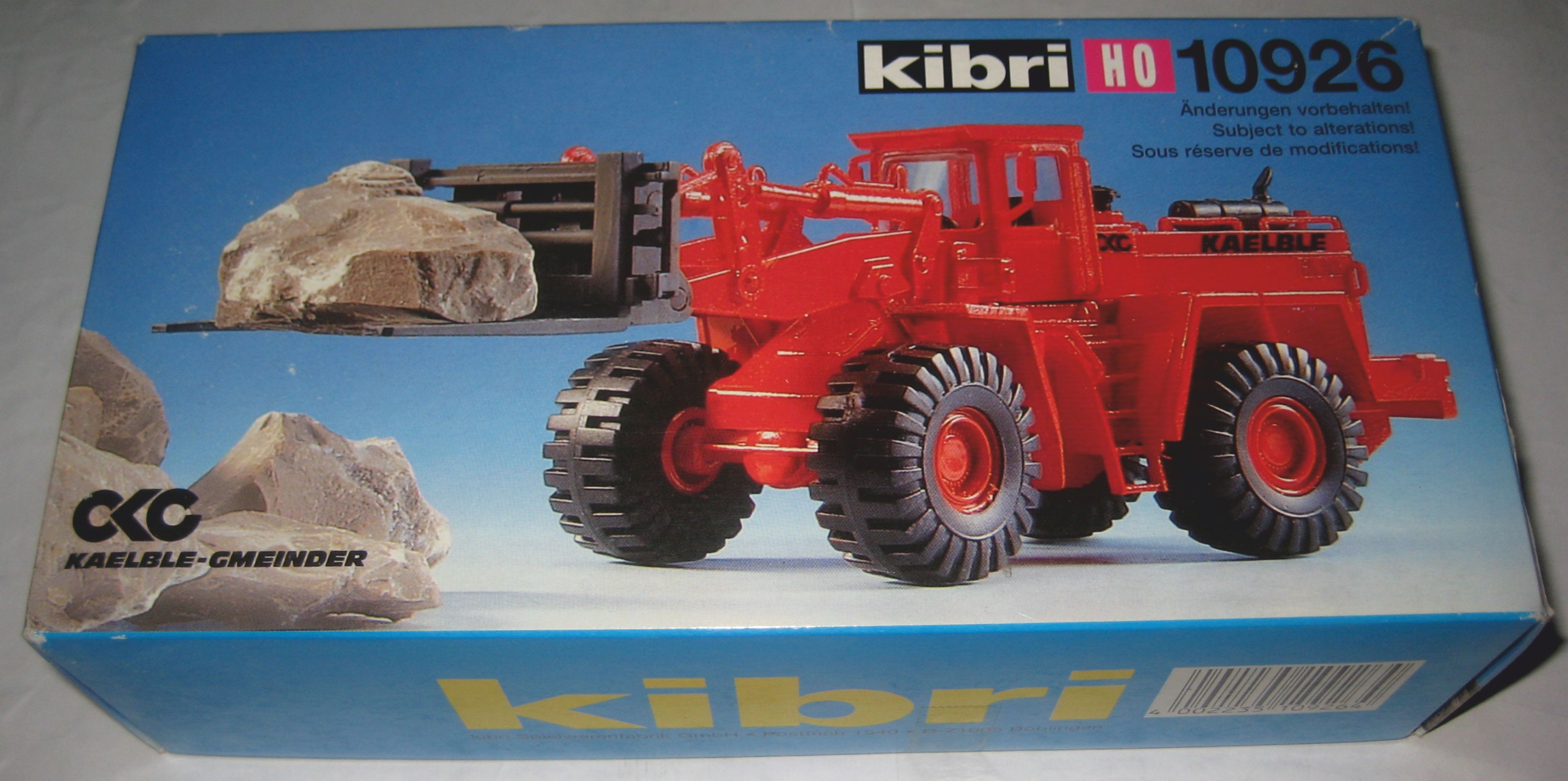 Cars & Trucks Modellbau Frommer - Kibri 10926 Kaelble-Gemeinder Radlader mit Gabel 1:87 HO Bausatz
